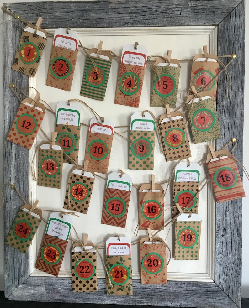 Christmas Advent Calendar - Pattern - Etsy