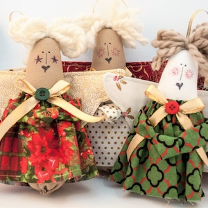 Christmas Linen Angel - Pattern - Etsy