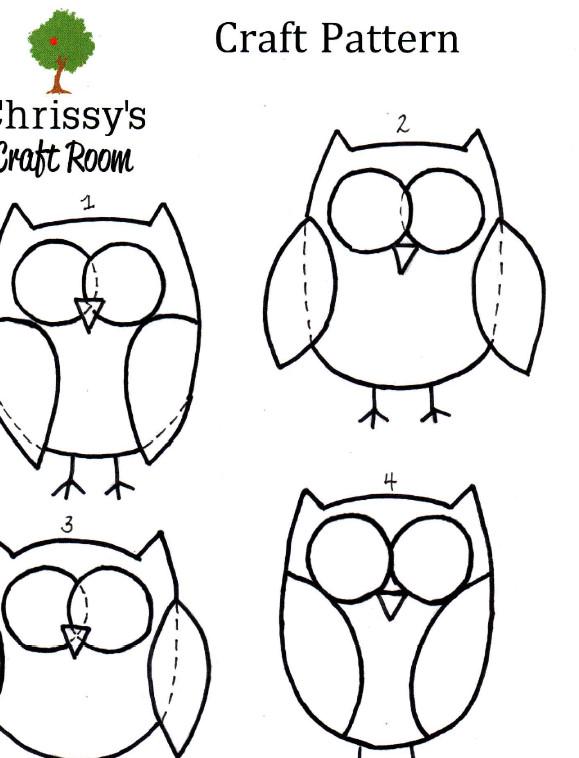 Owl Design for Cards and Crafts - Downloadable Pattern (set 1) - Etsy