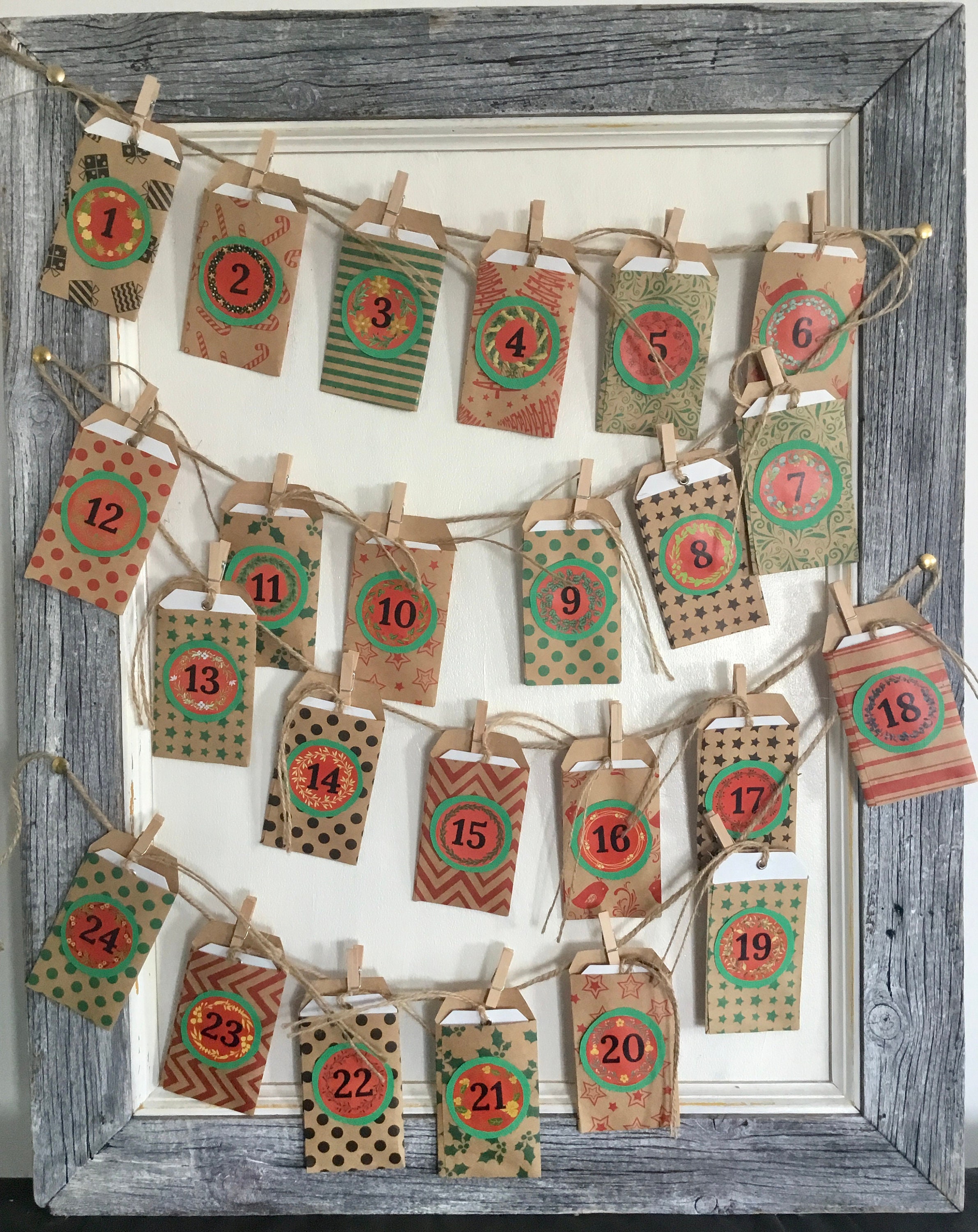 Christmas Advent Calendar - Pattern - Etsy