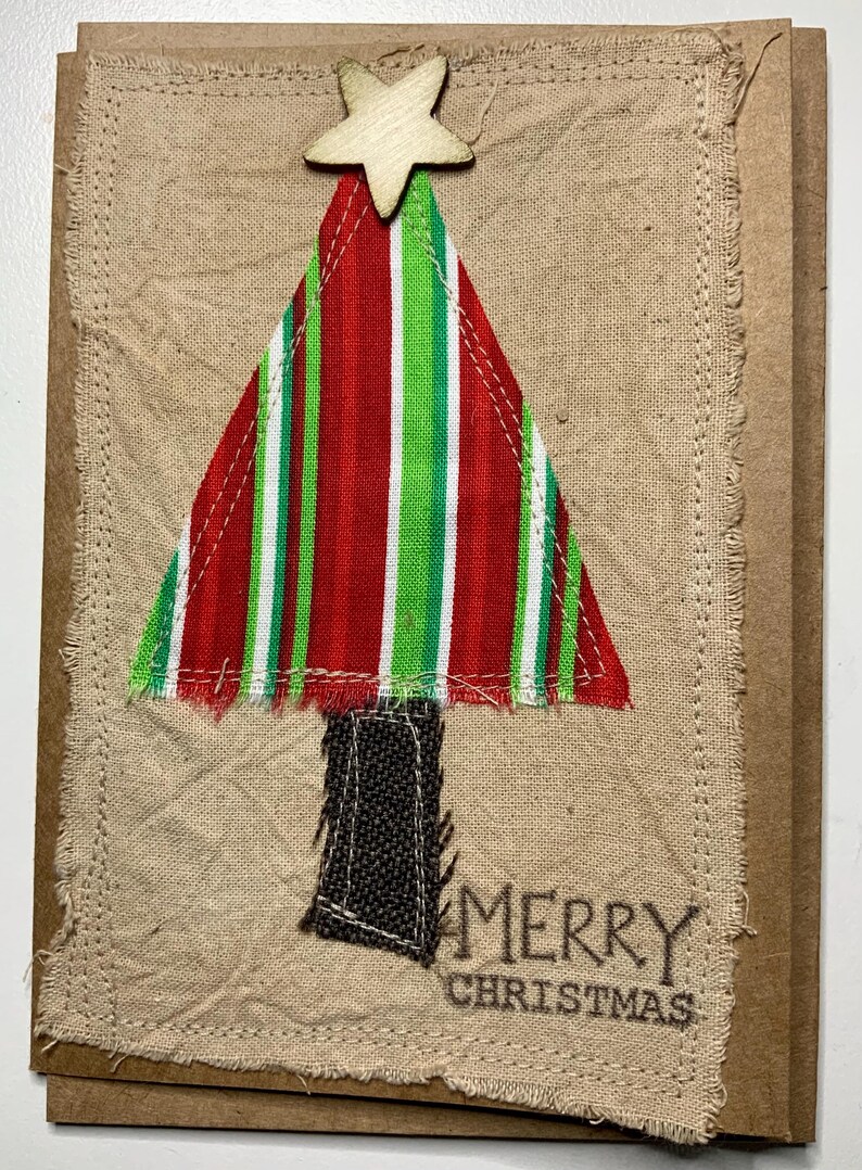 Individually Handmade 'scrappy' Christmas Cards 3 - Etsy