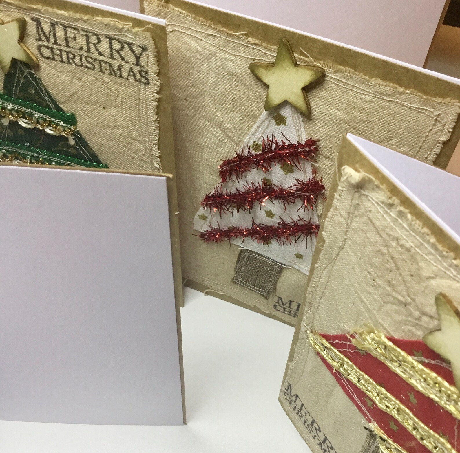 Individually Handmade 'scrappy' Christmas Cards - Etsy