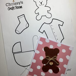 Welcome Baby Motifs for Cards and Crafts - Downloadable Pattern - Etsy
