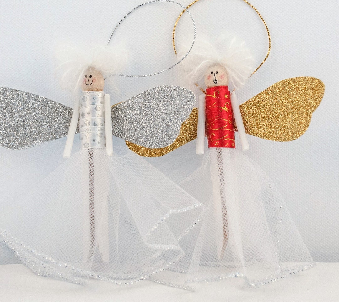 Christmas Tulle Peg Angel - Kit (makes 5) - Etsy