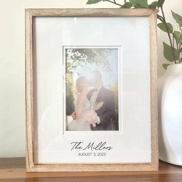 Last Name Framed - Etsy