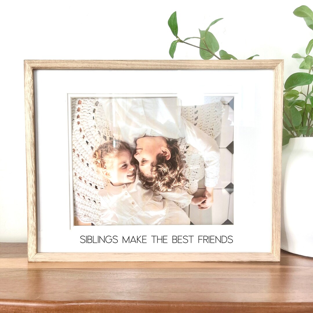 Siblings Picture Frame, Personalized Picture Frame Gift for Siblings ...