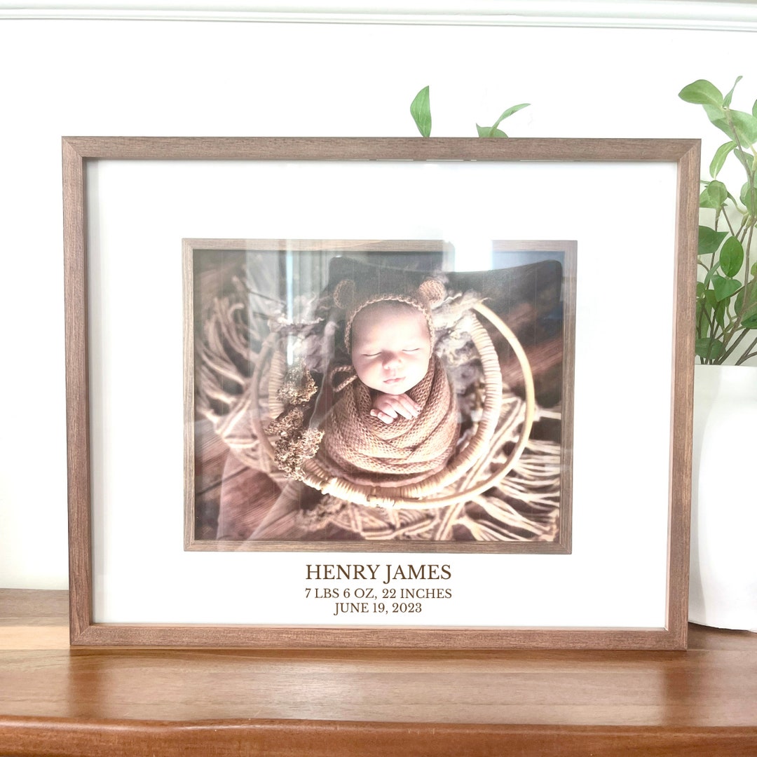 Personalized Baby Stats Picture Frame Gift Personalized - Etsy