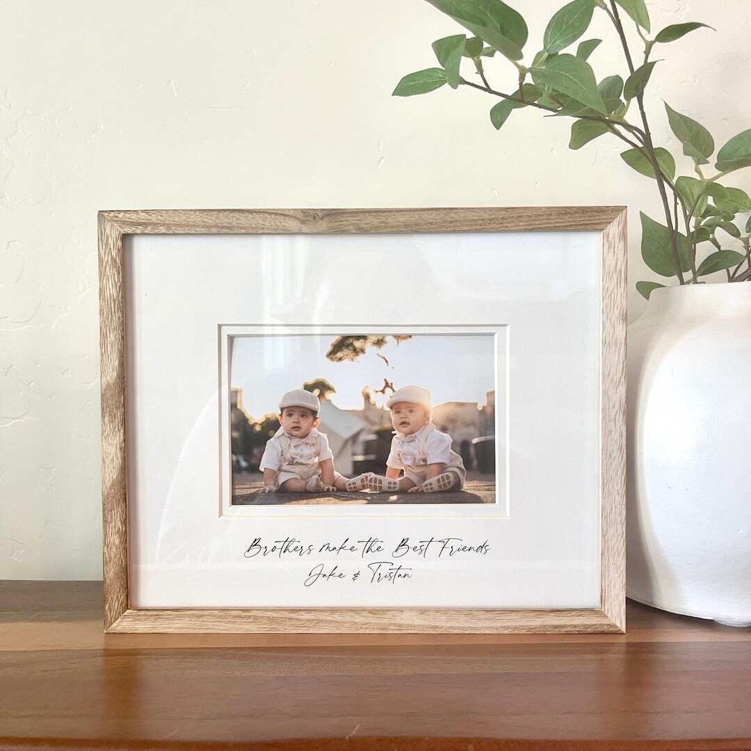 Custom Brothers Picture Frame, Personalized Picture Frame Gift for ...