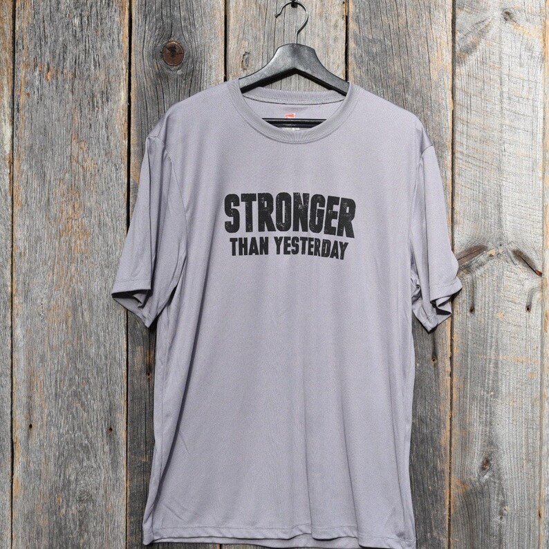 Stronger (men's Workout T-shirt) - Etsy