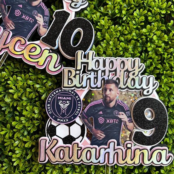 Inter Miami Messi Cake Topper - Etsy