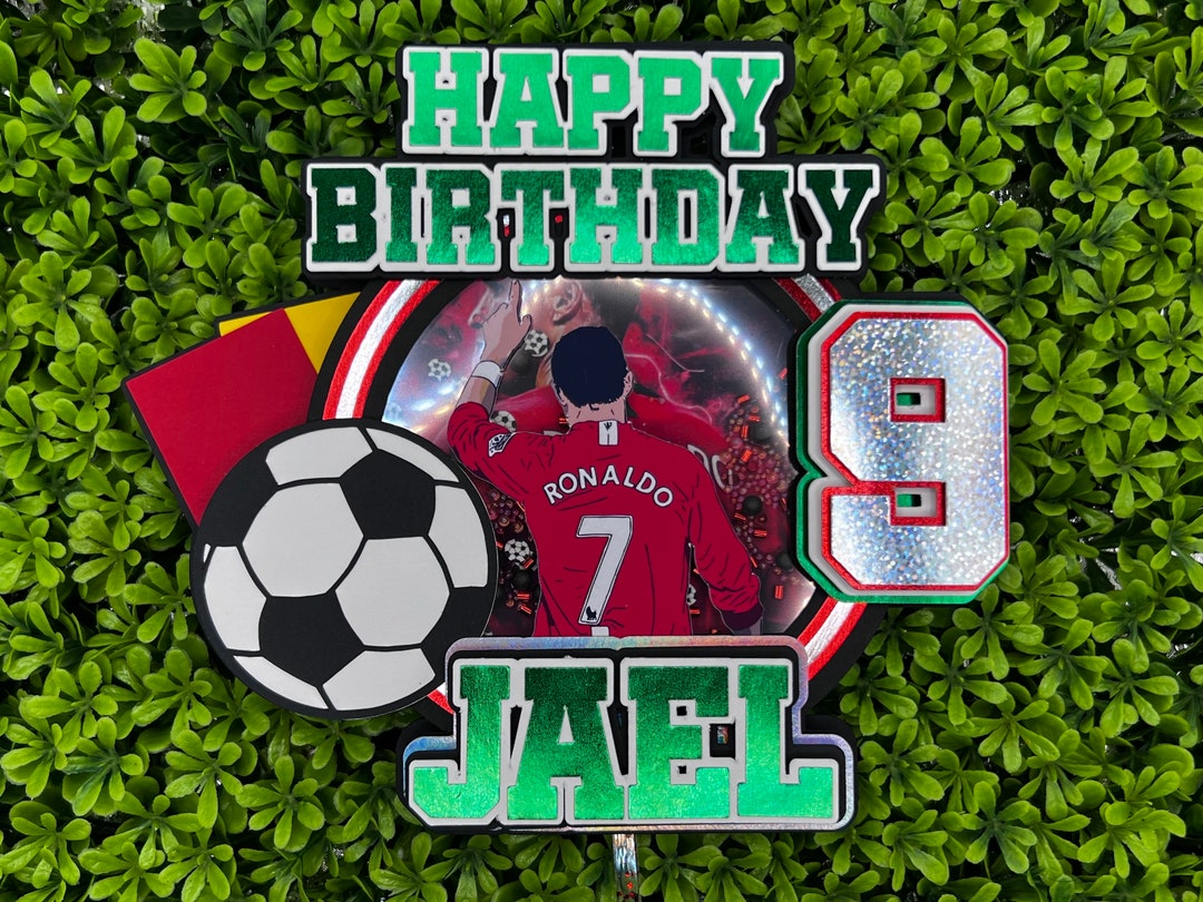 Soccer Player Cake Topper Portugal | Soccer Birthday Party| Soccer ...