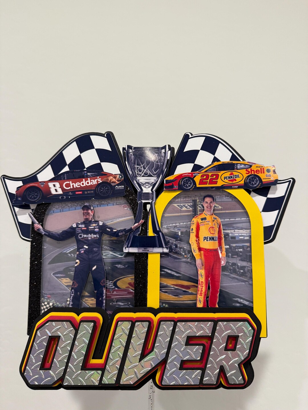 Personalized Racing Cake Topper | Custom Driver, Birthday Party Decor ...