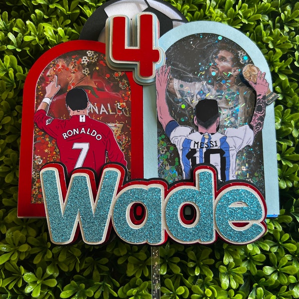 Ronaldo Messi Cake Topper - Etsy