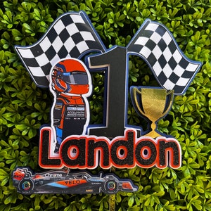 Formula 1 Ferrari Racing Cake Topper - Etsy