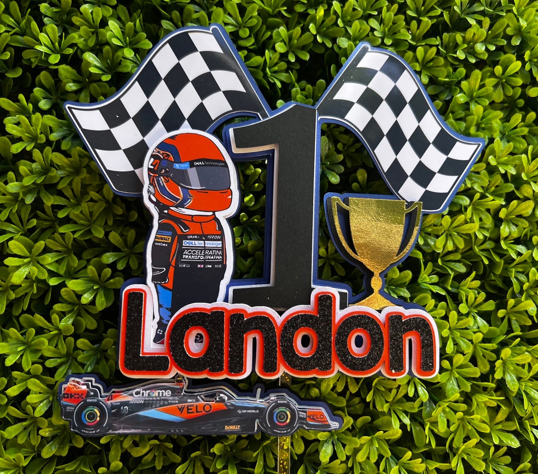 Racing Cake Topper - Etsy