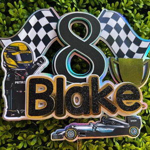 Formula 1 Ferrari Racing Cake Topper - Etsy