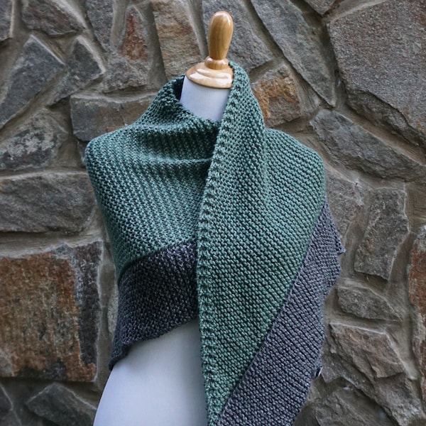 Hand Knitted Shawl Pattern - Etsy