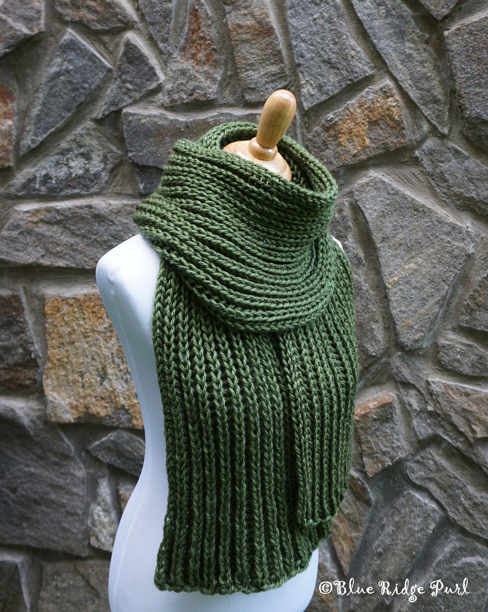 Scarf Knitting Kit, Merino Wool, Chunky Scarf Knitting Kit, Pattern ...