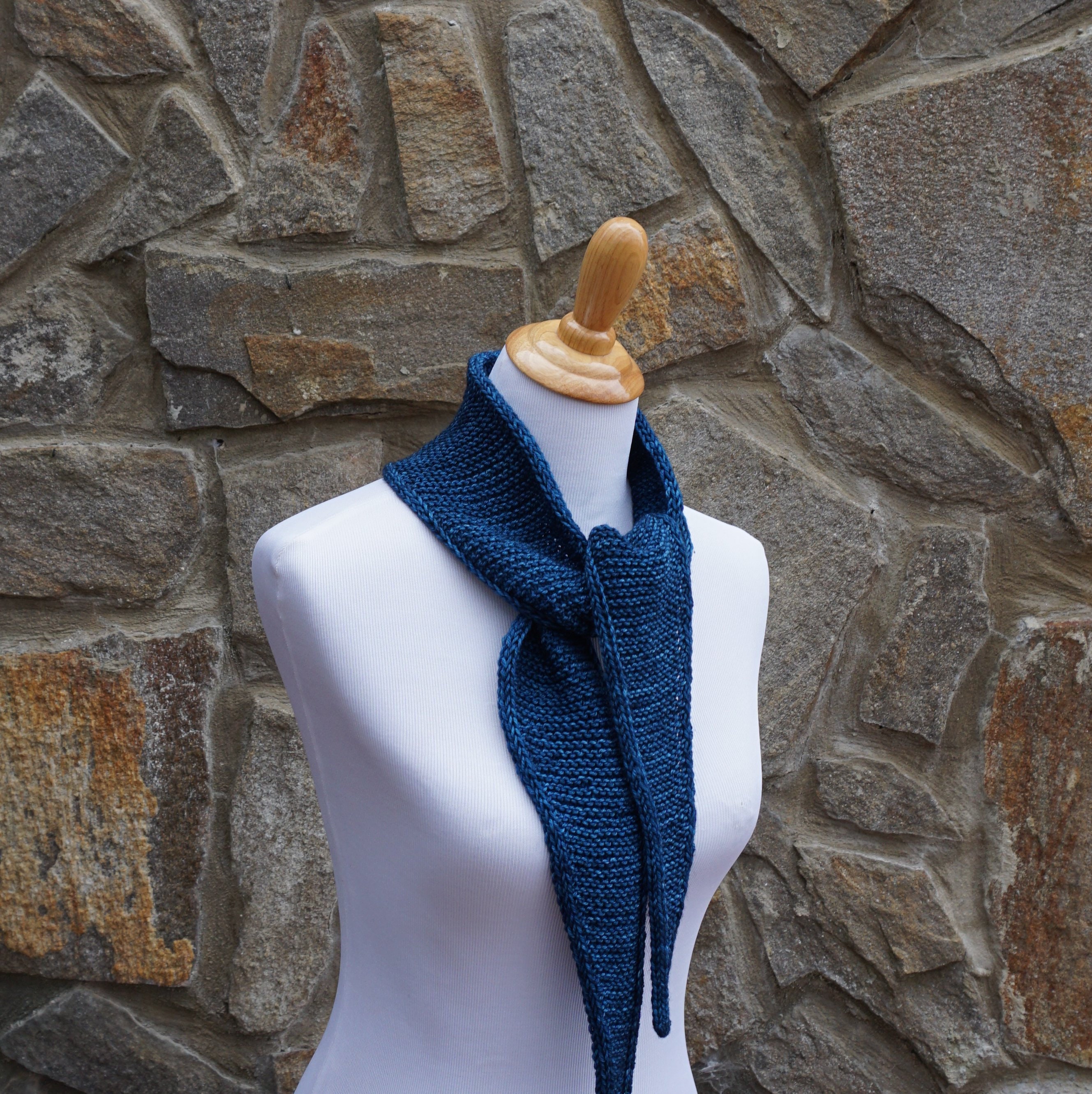 Carolina Scarf Knitting Kit, Women's Neckerchief, Small Scarf ...