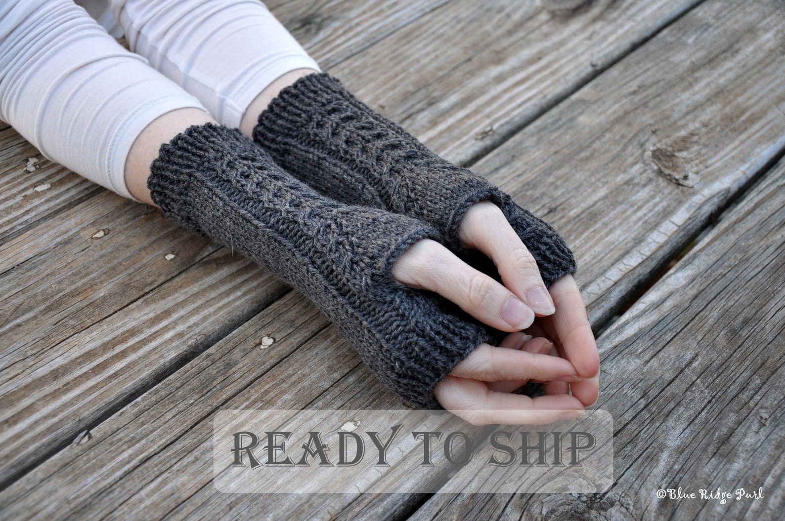 Hand Knit Cabled Fingerless Gloves Women's Fingerless - Etsy