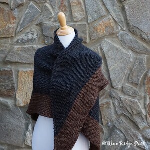 Outlander Shawl, Fiery Cross Shawl, Claire's Shawl, Black and Brown ...