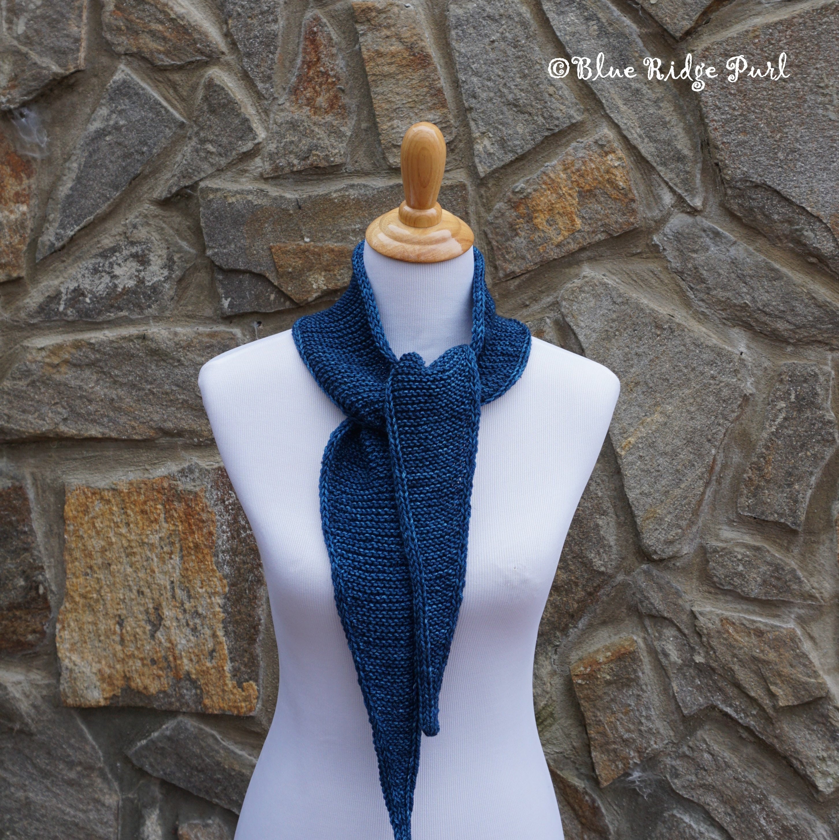 Carolina Scarf Knitting Kit, Women's Neckerchief, Small Scarf ...