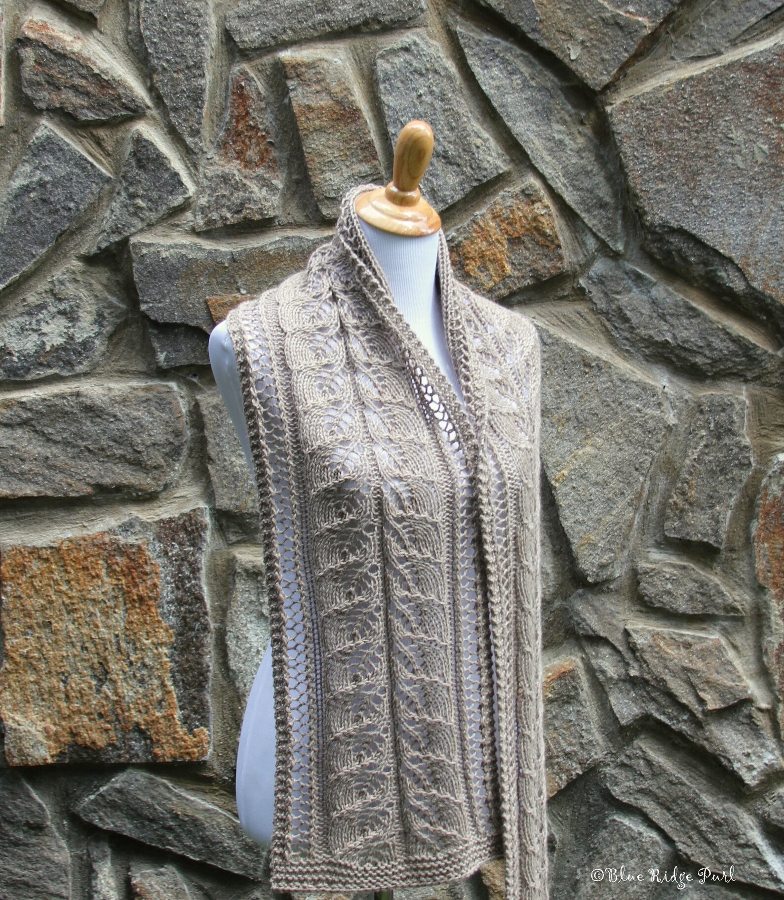Scarf Knitting Pattern, Cascading Leaves Scarf, PDF Pattern Download - Etsy