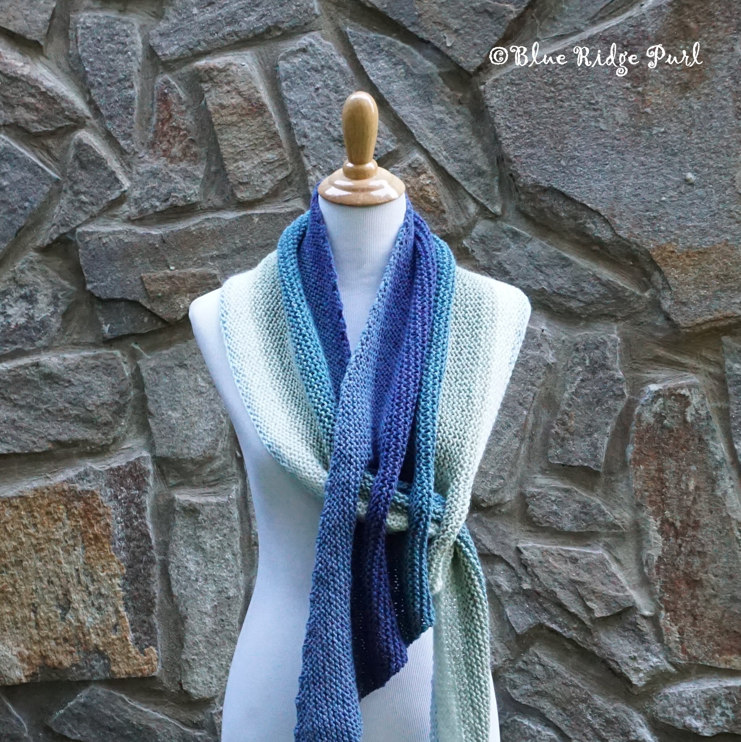 Scarf Knitting Kit, Mandala Yarn, Pattern, Yarn, Stitch Marker ...
