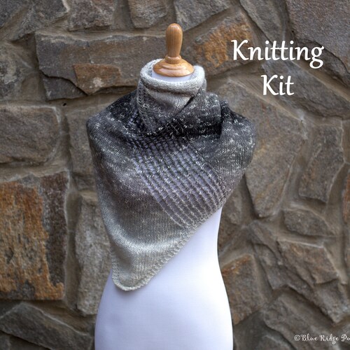 Shawl Knitting Kit - Etsy UK