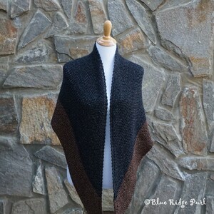 Outlander Shawl, Fiery Cross Shawl, Claire's Shawl, Black and Brown ...