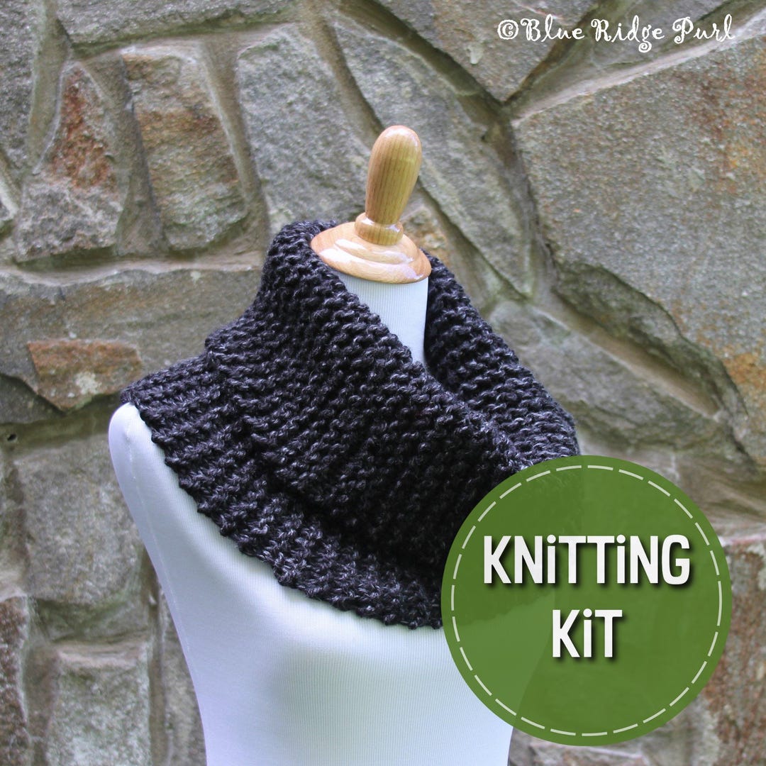 Scarf Knitting Kit, Cowl Knit Kit, Outlander Inspired, Make Your Own ...