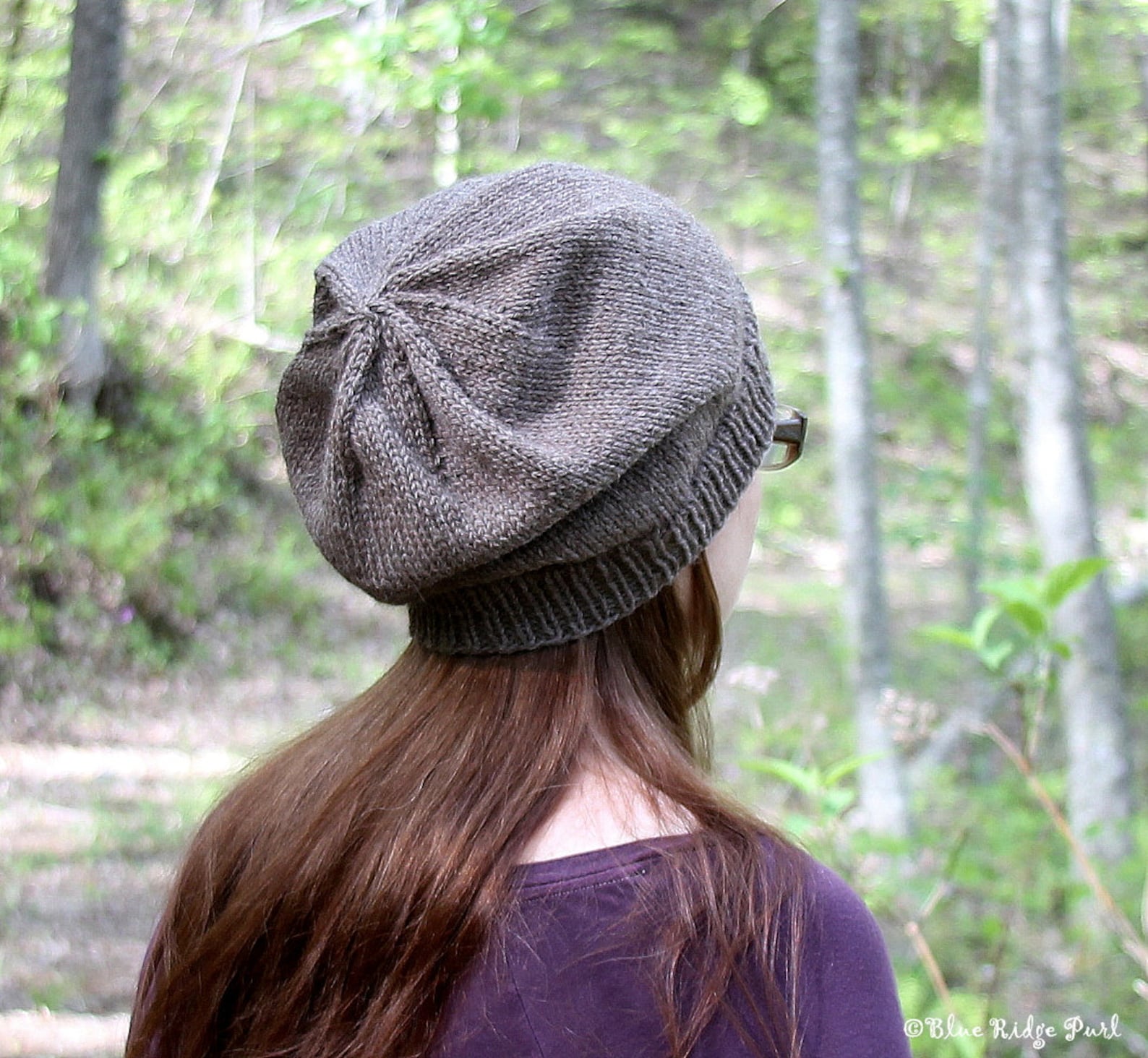 Slouchy Hat Knitting Pattern / Basic Knit Slouchy Hat Pattern | Etsy