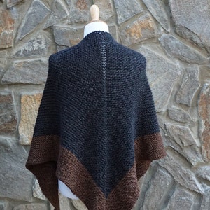 Outlander Shawl, Fiery Cross Shawl, Claire's Shawl, Black and Brown ...