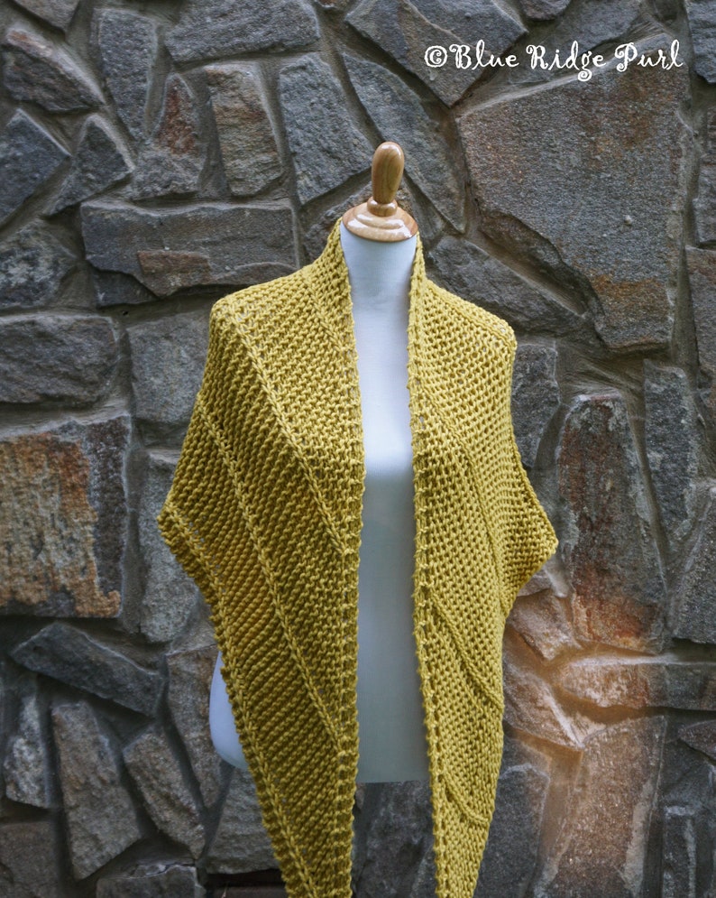 Merino Wool Shawl, Knitting Kit, Pattern, Yarn, Needles, Stitch Markers ...