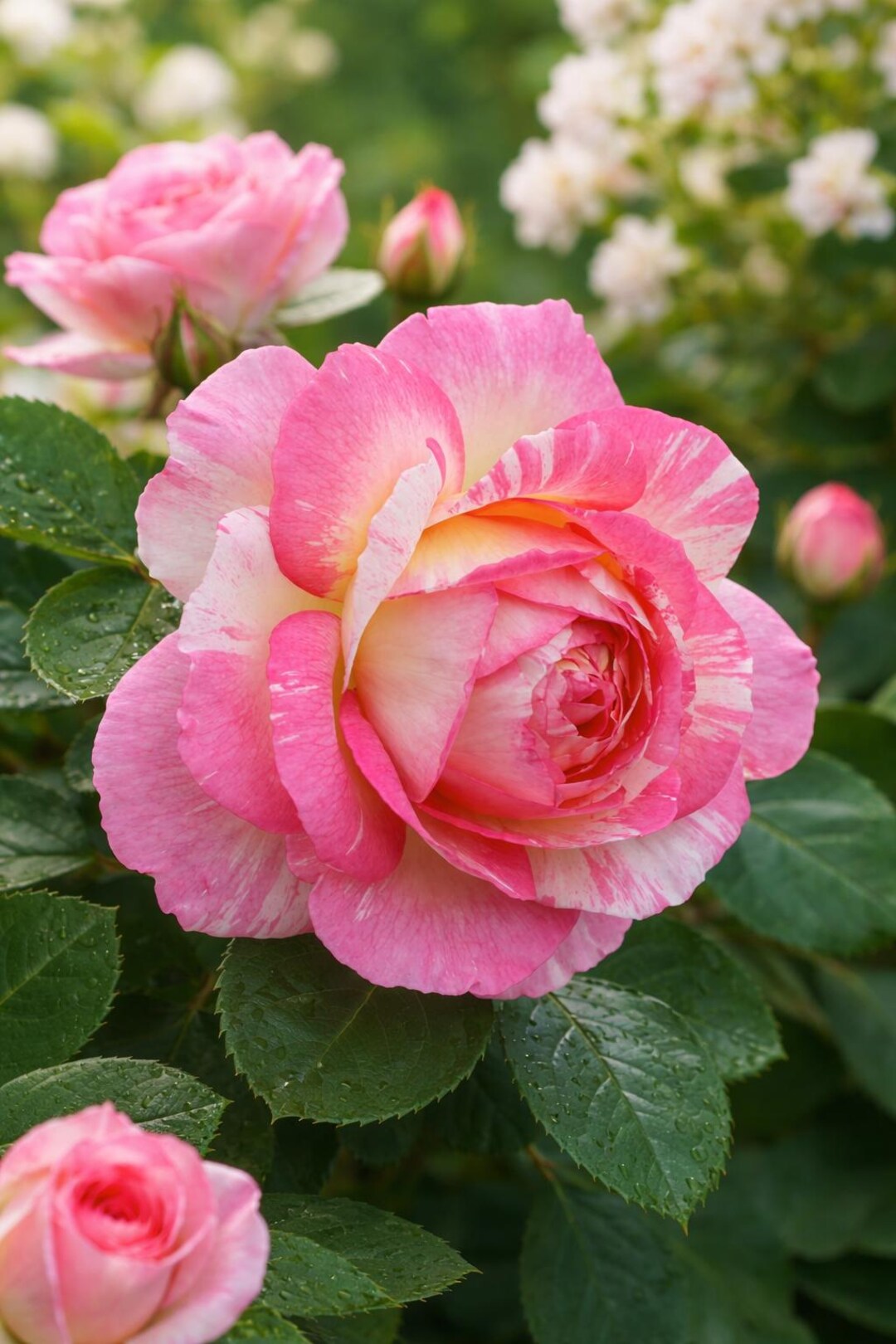 Marc Chagall Rose Live Plant – XL Size | Fragrant Striped Blooms 3–4 ...