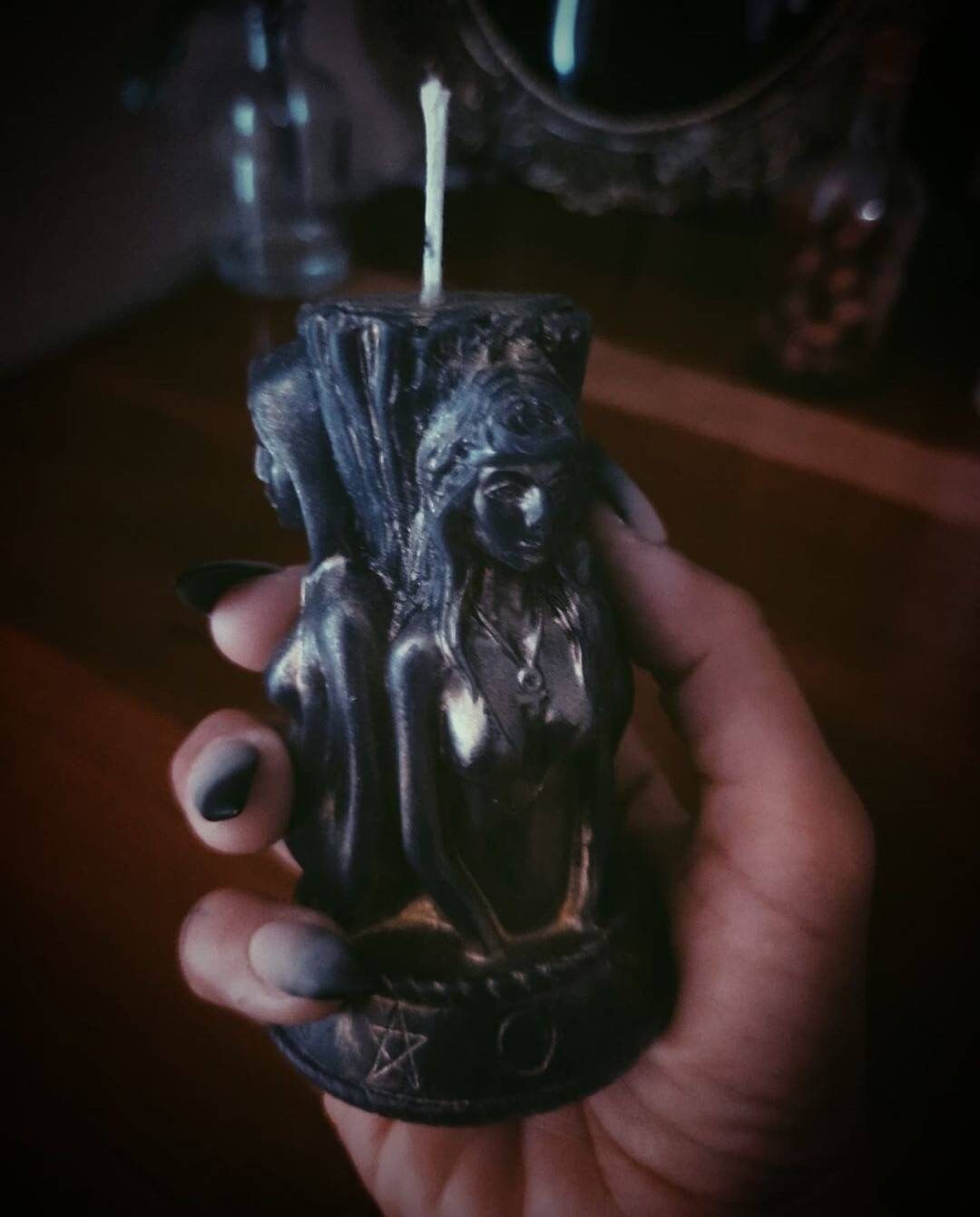 Triple Goddess Candle, Goddess Candle, Divine Feminine Candle, Triple ...