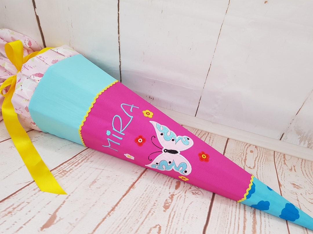188 School Cone Butterfly Turquoise-pink - Etsy