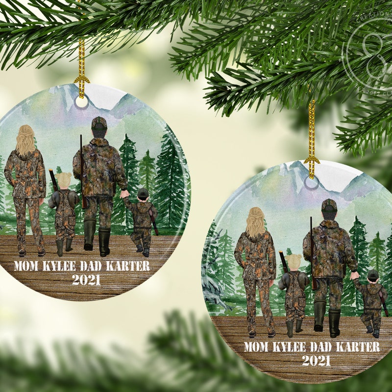 Hunting Christmas Ornaments - Etsy