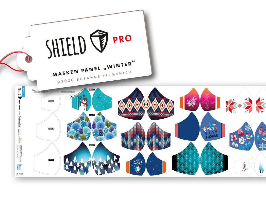 Albstoffe SHIELD Pro Masks Panel WINTER round 50 Cm - Etsy