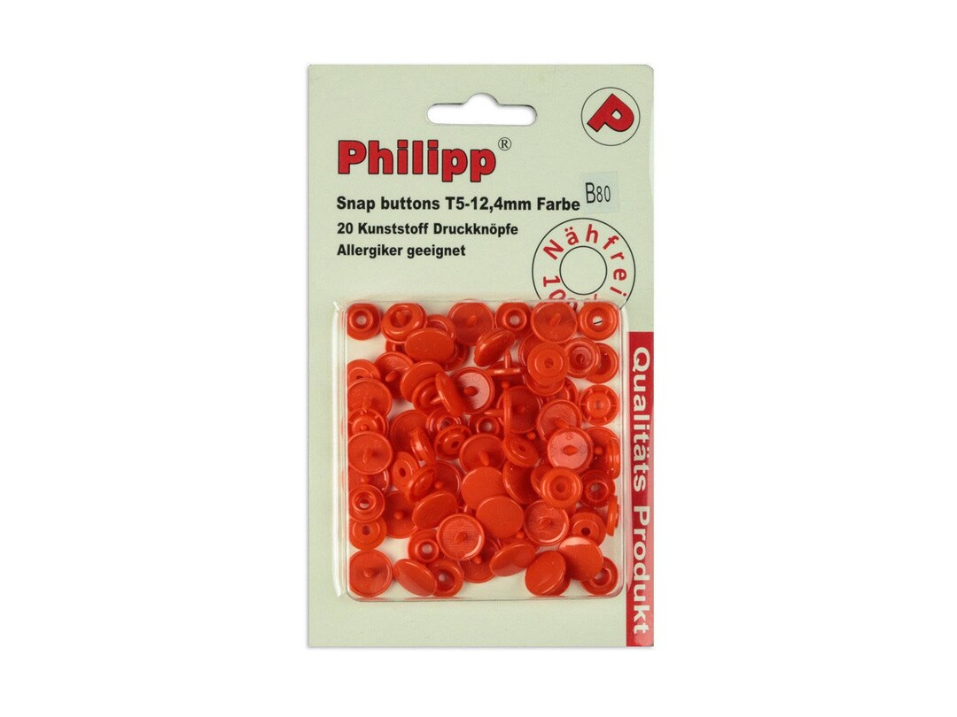Babysnap 20 Plastic Push Buttons Dark Orange B80 - Etsy