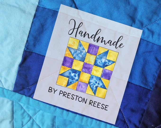 Made With Love Not Perfection. Beautifully Printed Quilt Labels ...