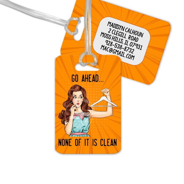 Funny Luggage Tags - Etsy