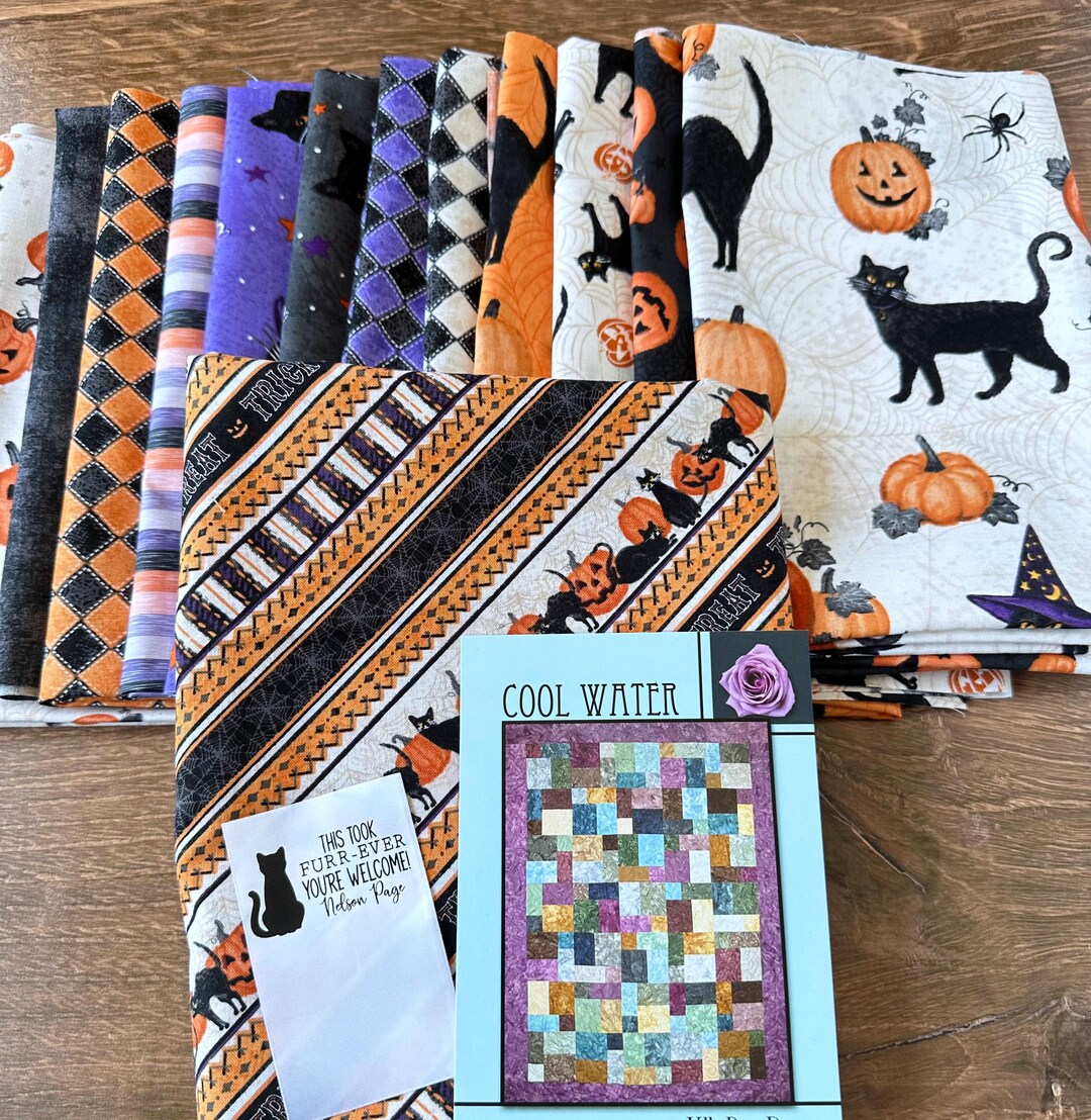 Cool Water Halloween Quilt Kit. Beginner Friendly. Fast and Easy ...