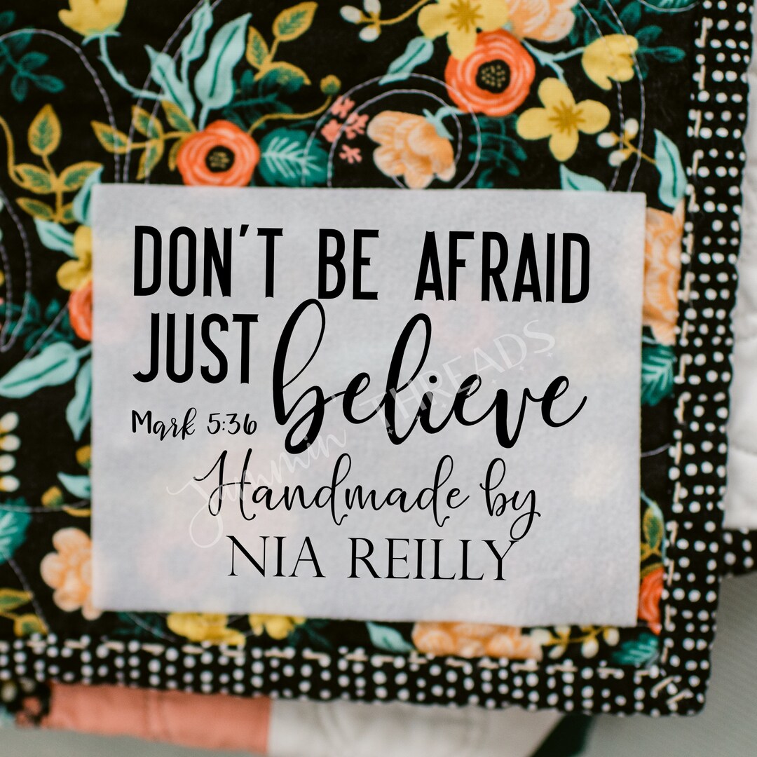 Inspirational Personalized Quilt Labels on Polyester or Cotton in Sew ...