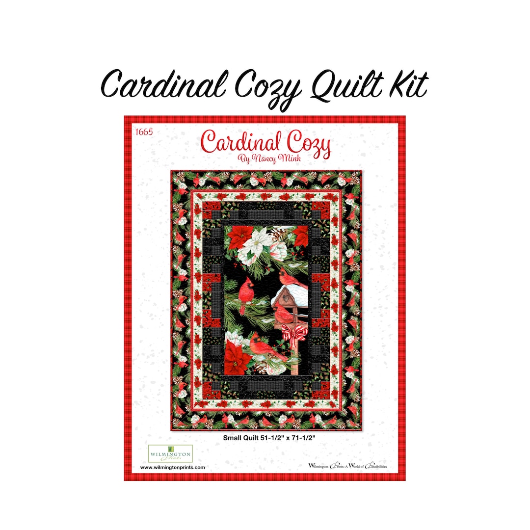Cardinal Cozy Christmas Quilt Kit by Nancy Mink for Wilmington Prints ...