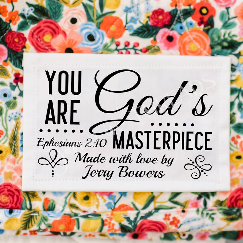 Assorted Inspirational Quilt Labels – Set of 6 • Bible Verses ...
