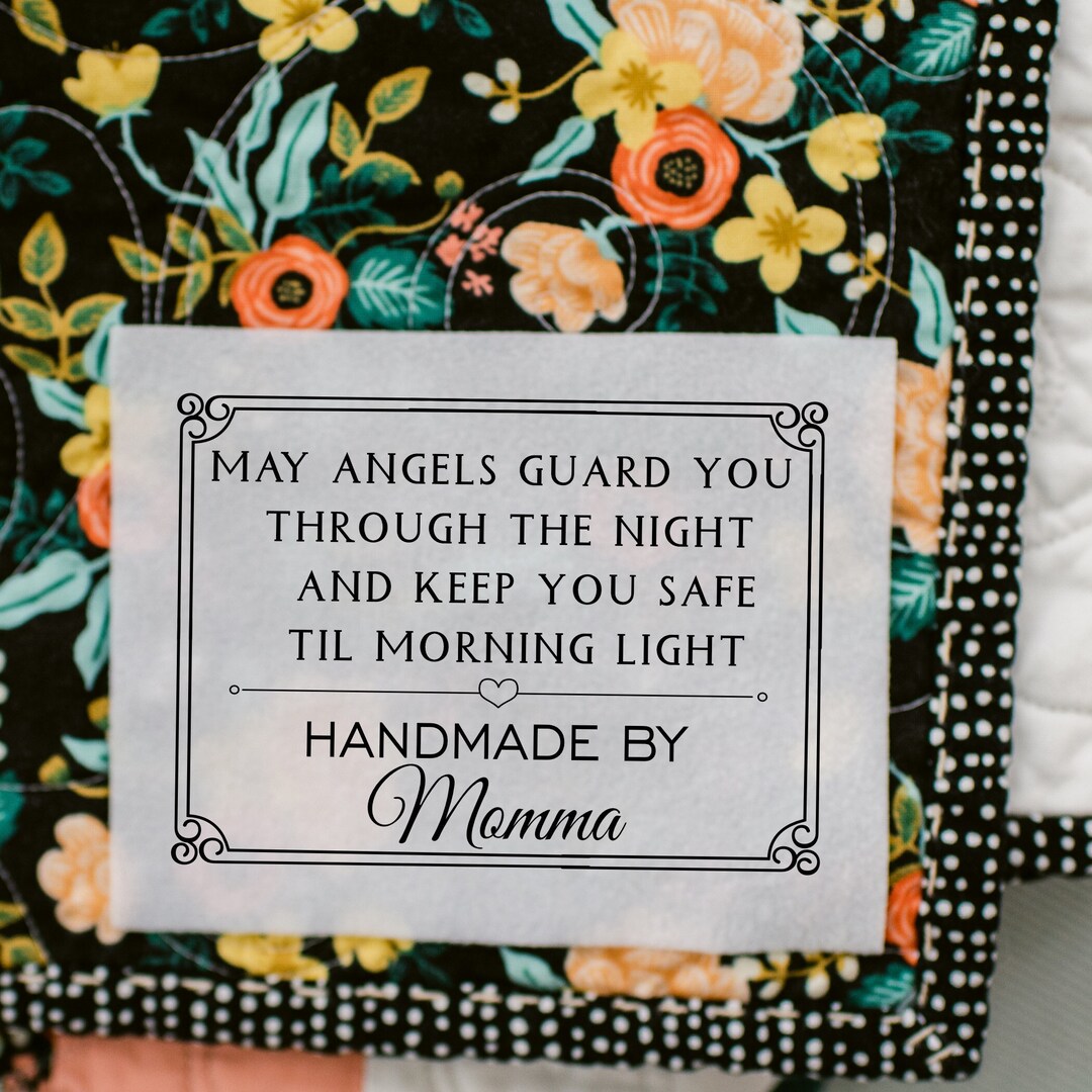 Sentimental Quilt Labels Personalized for You on Cotton or Polyester ...