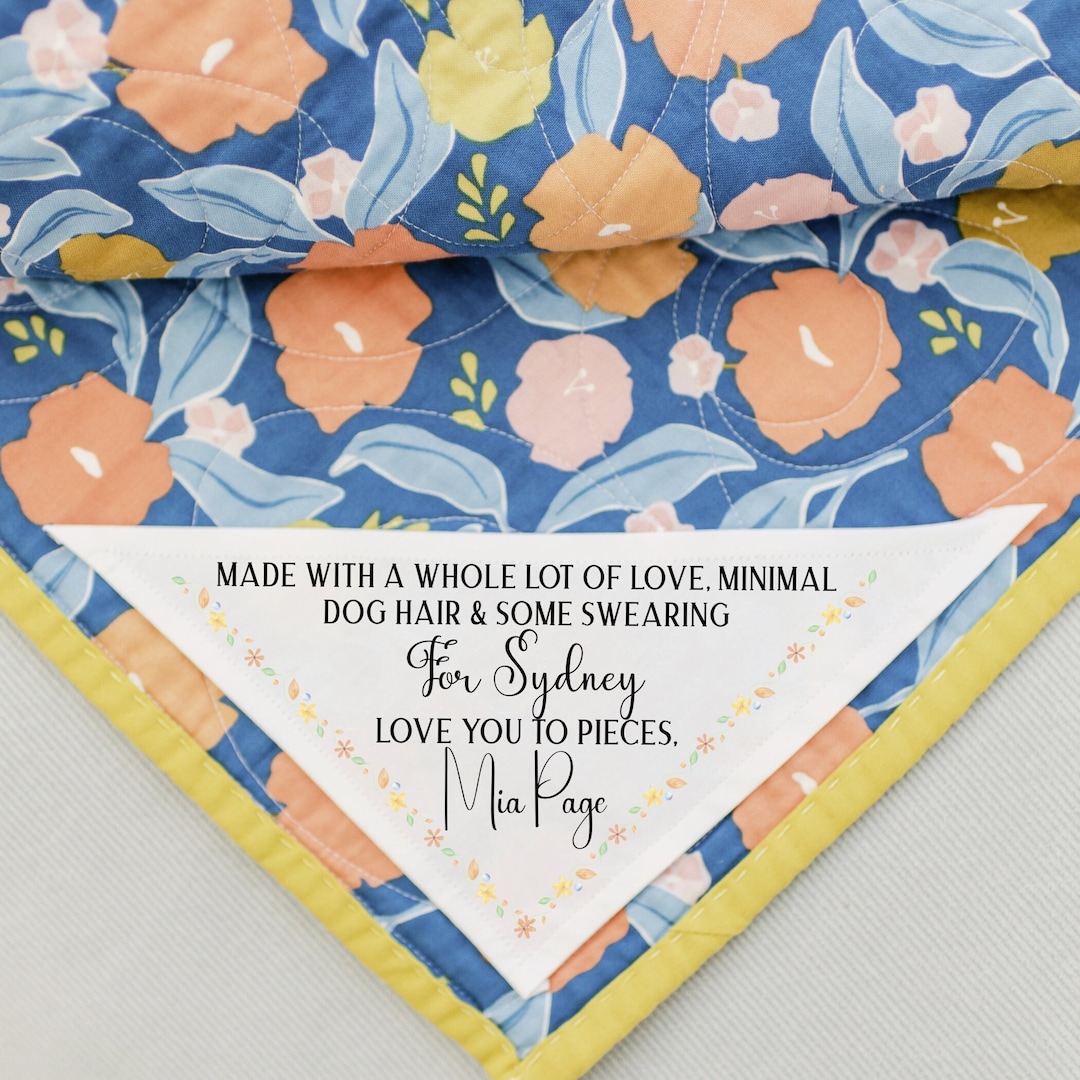 Funny Corner Quilt Labels Personalized for You on Cotton Fabric in Sew ...