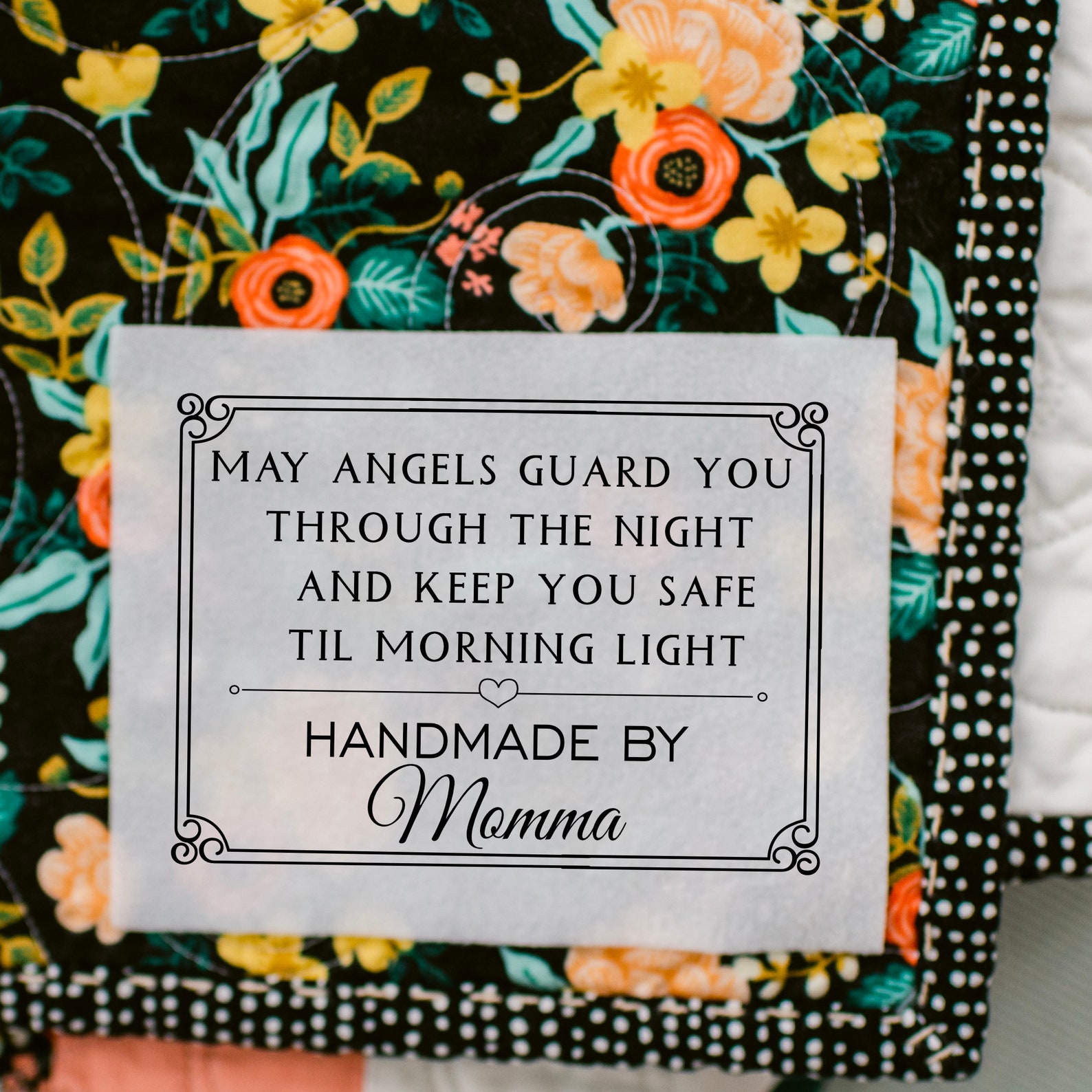 Personalized Christian Quilt Labels Set, Bible Verse Quilt Labels ...