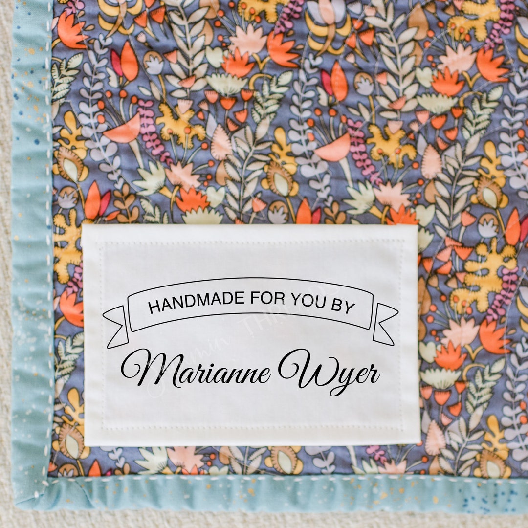 Custom Quilt Labels in Cotton or Polyester Personalized With Your Name ...